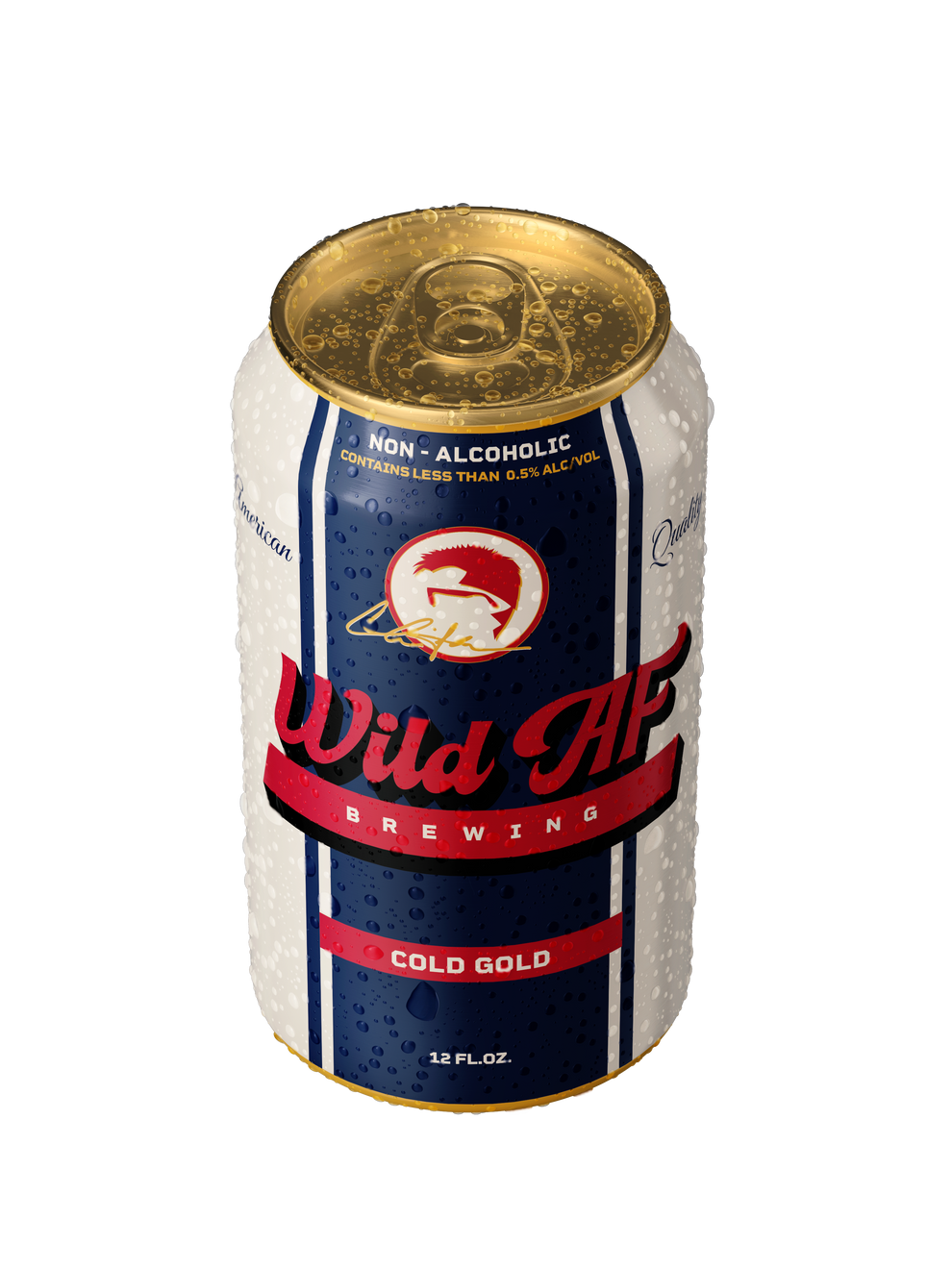 Wild AF Cold Gold Non-Alcoholic Beer – Wild AF Brewing